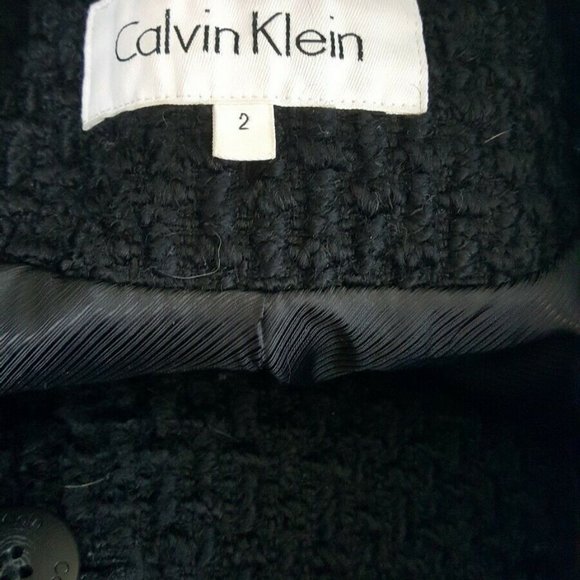 Calvin Klein | Jackets & Coats | Calvin Klein Wool Blend Sweater Knit Swing Style | Poshmark